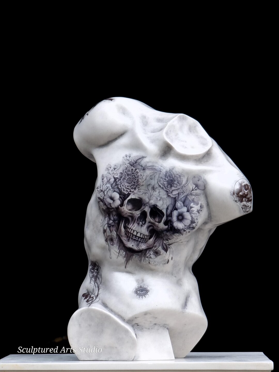 Tattooed Apollo Mythic Skulls - Etsy