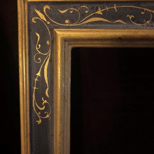 8x10 Inch, 23.75 Carat Gold, Water Gilded Frame With Sgraffito Panel ...