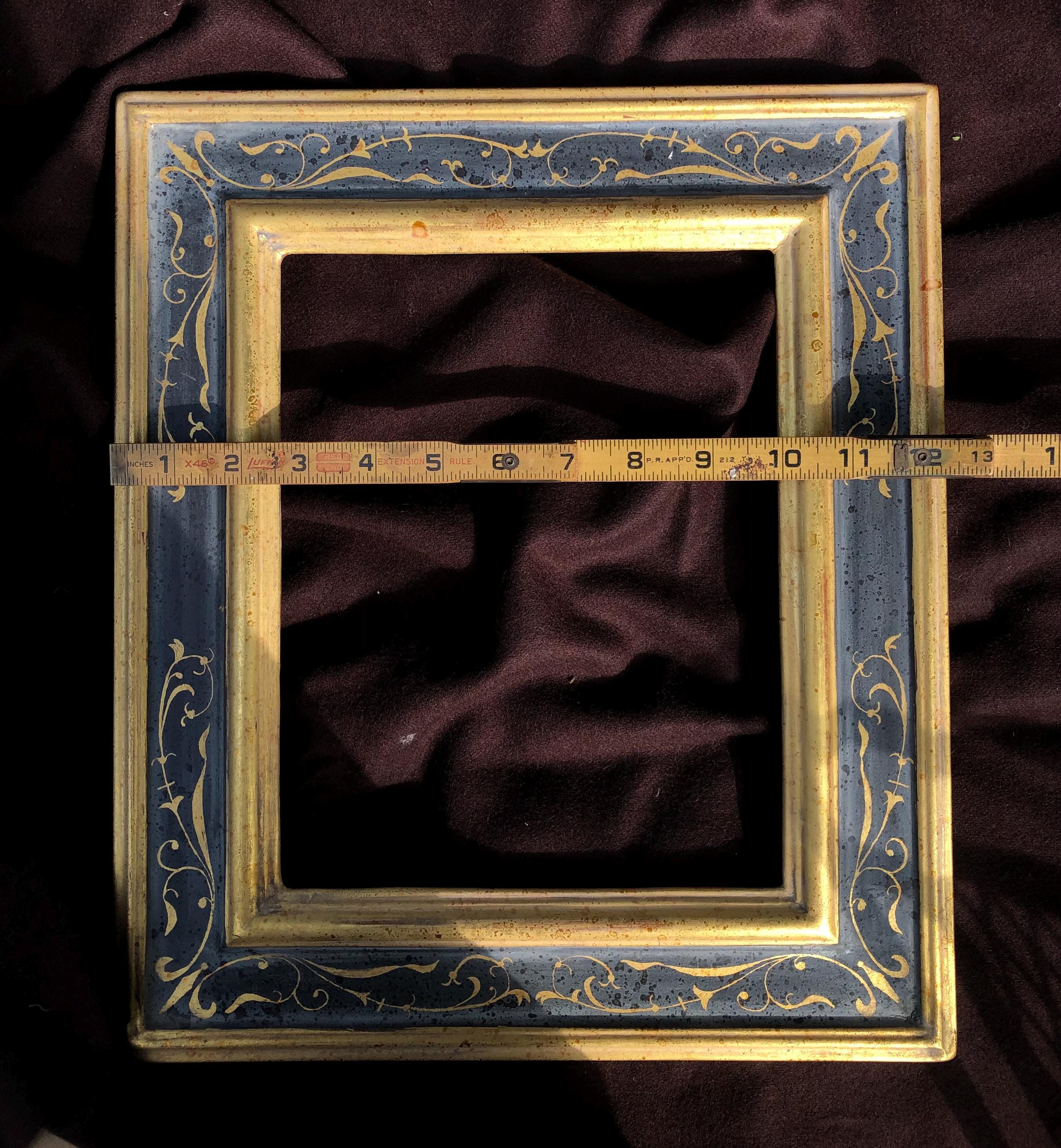 8x10 Inch, 23.75 Carat Gold, Water Gilded Frame With Sgraffito Panel ...
