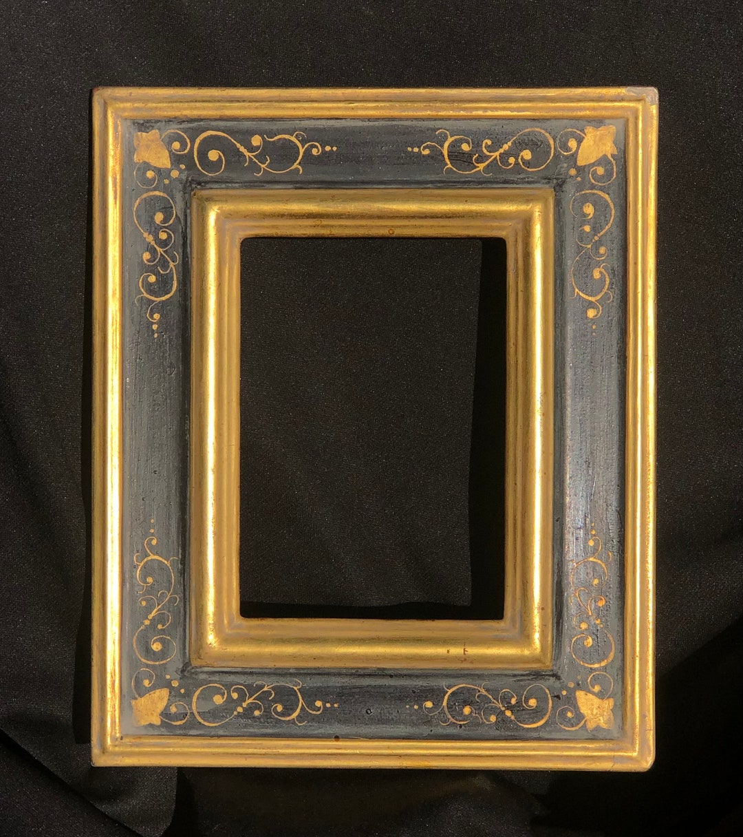 5x7 Gold Leaf Sgraffito Frame - Etsy