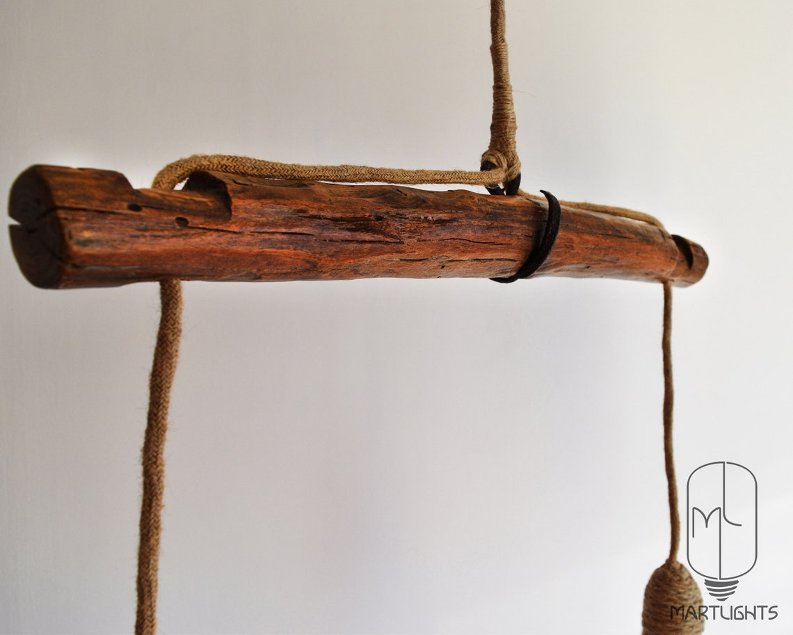 Rustic Chandelier Reclaimed Wood Ceiling Light Dining Room - Etsy