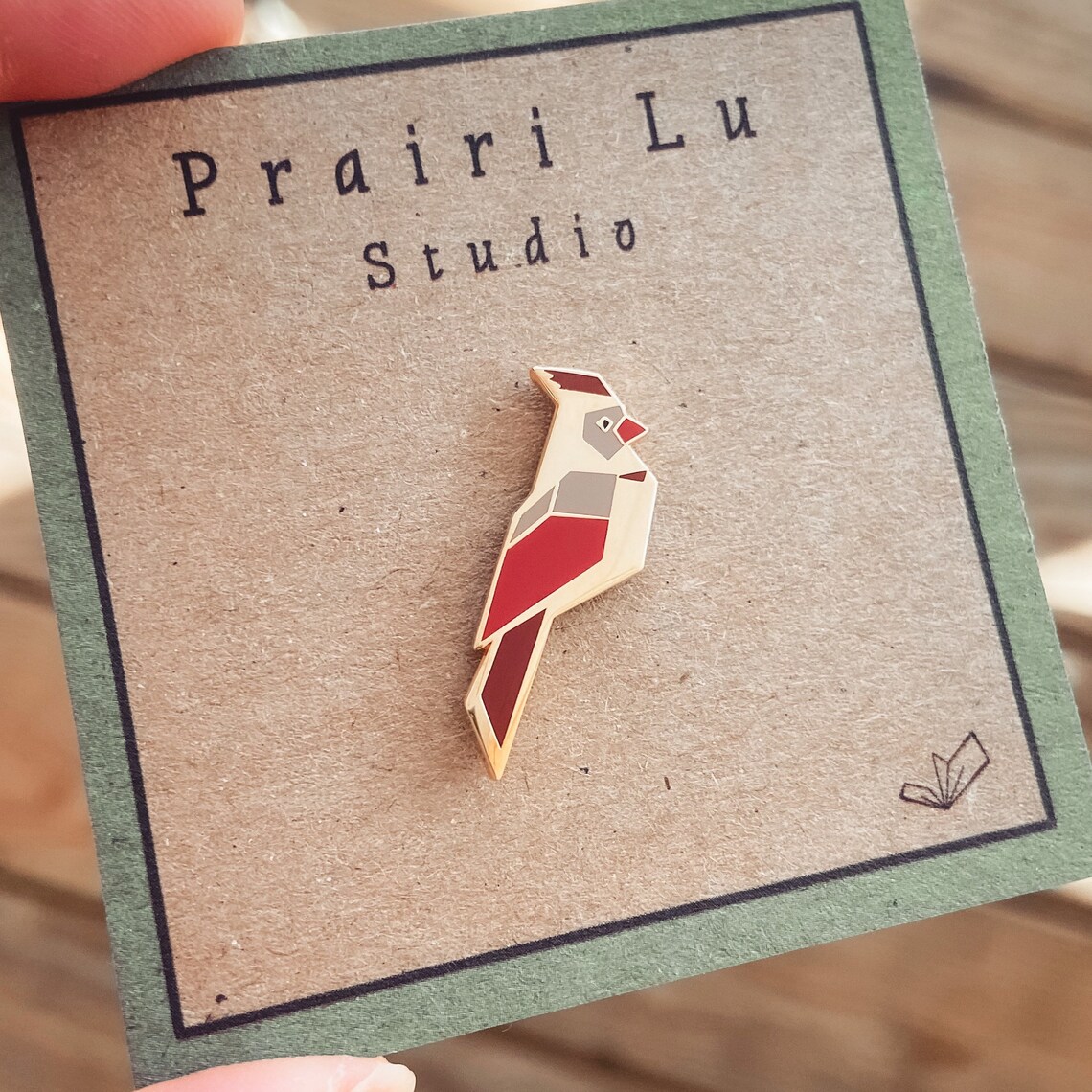 Female Cardinal Enamel Pin Enamel Pin Cardinal Birds - Etsy