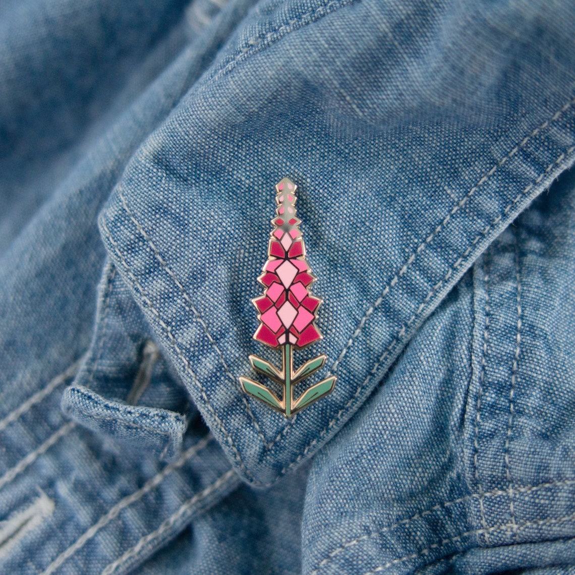 Flower Fireweed Enamel Pin Enamel Pins Flower Pin Cute - Etsy