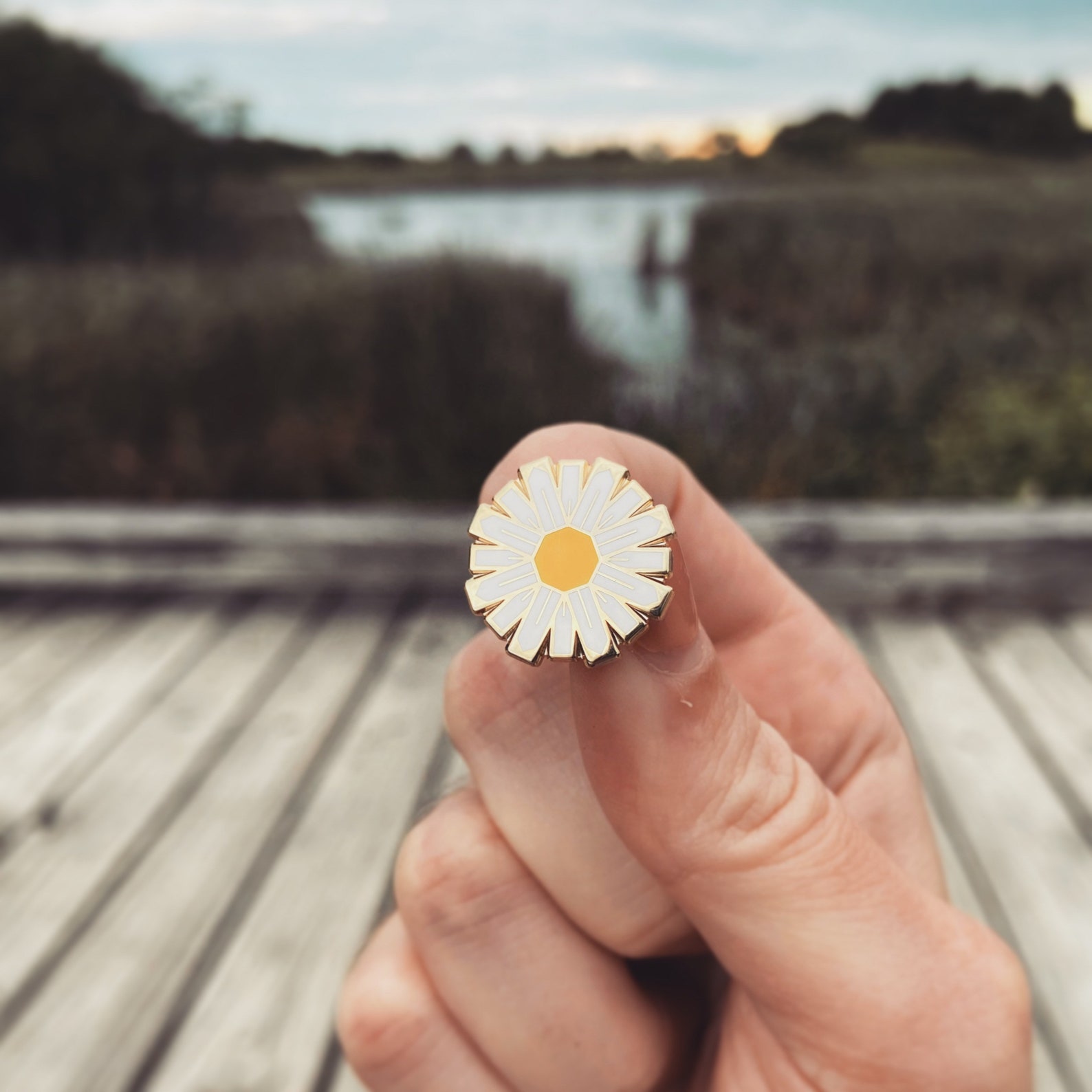 Flower Daisy Enamel Pin Hard Enamel Enamel Pins Pins - Etsy