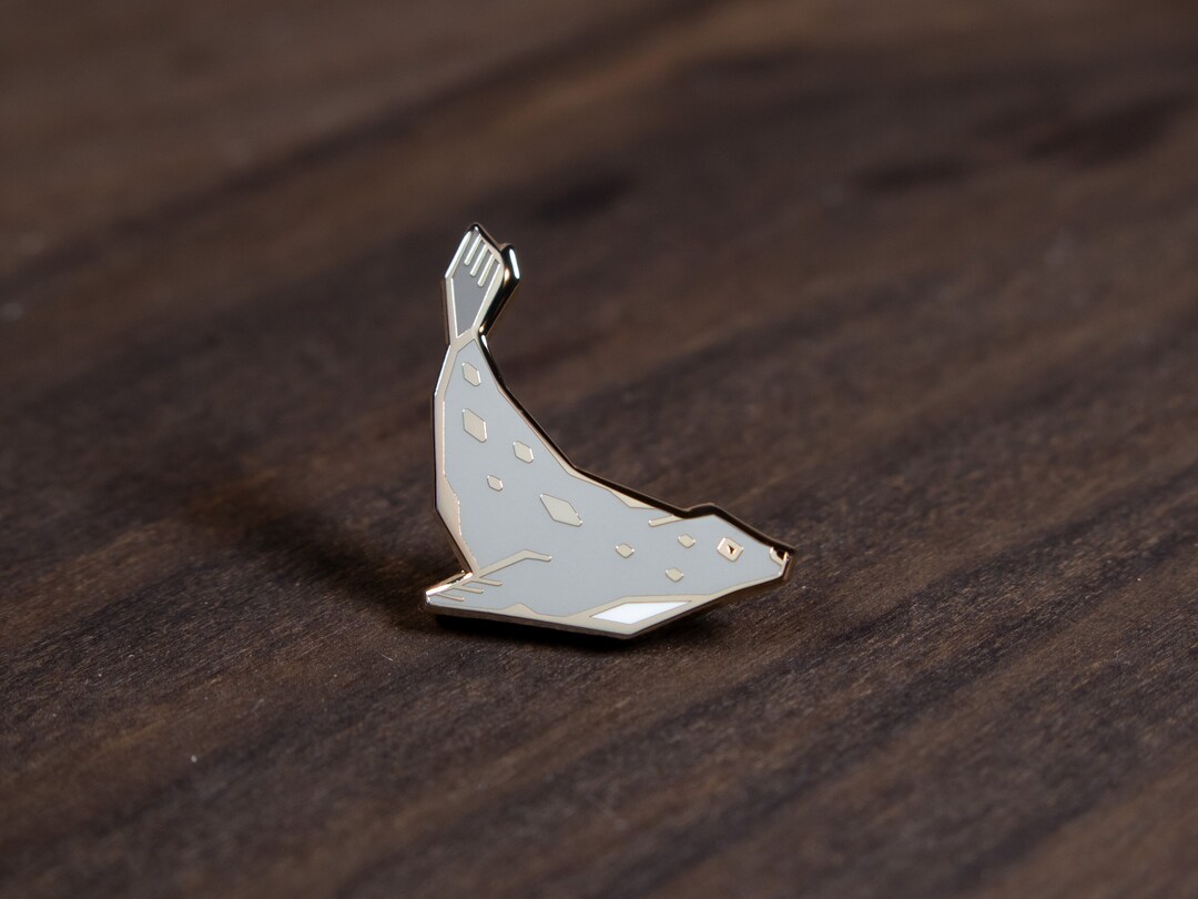 Harbor Seal Enamel Pin Hard Enamel, Seal Pin, Enamel Pins, Animal ...