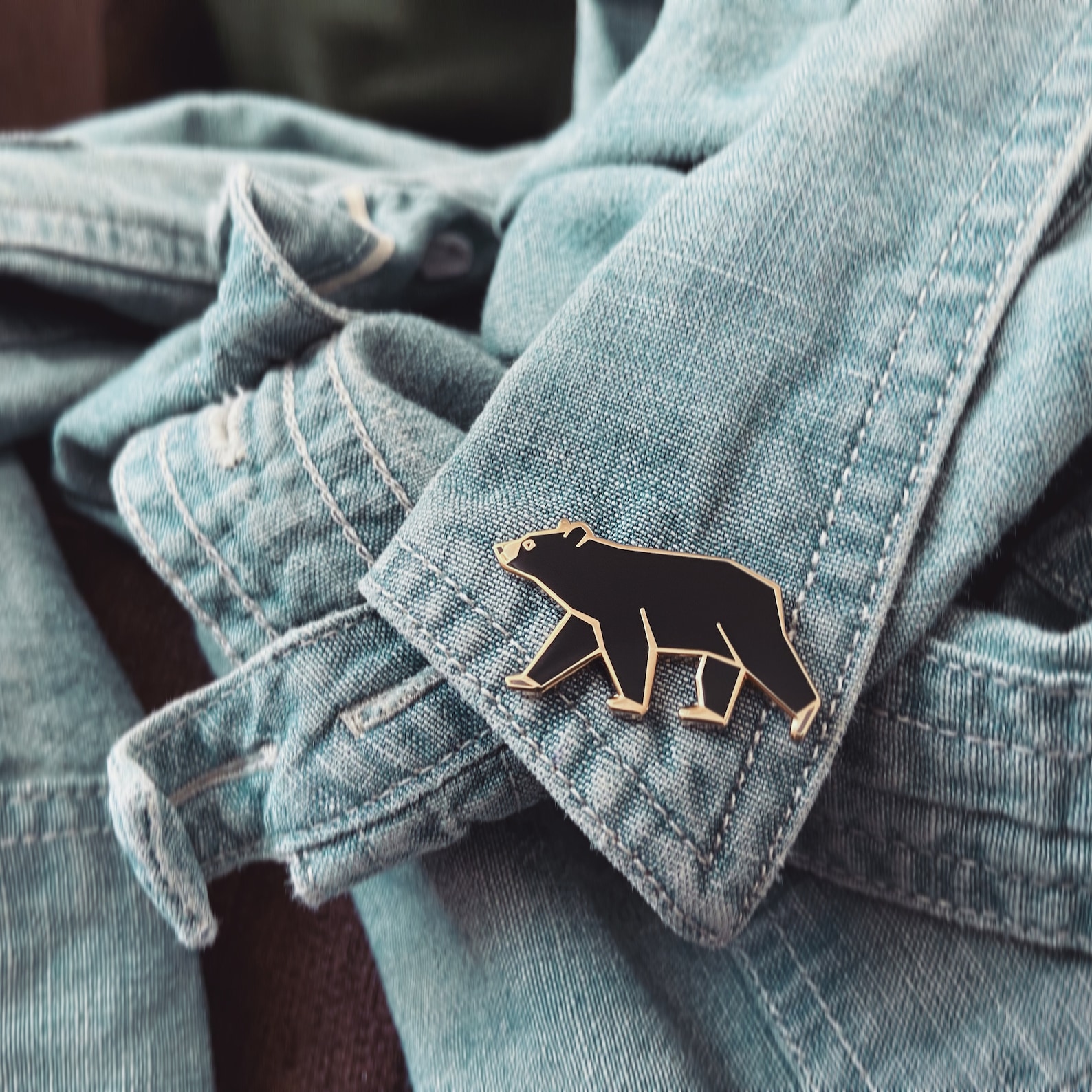 Black Bear Enamel Pin Hard Enamel Black Bear Pin Enamel - Etsy