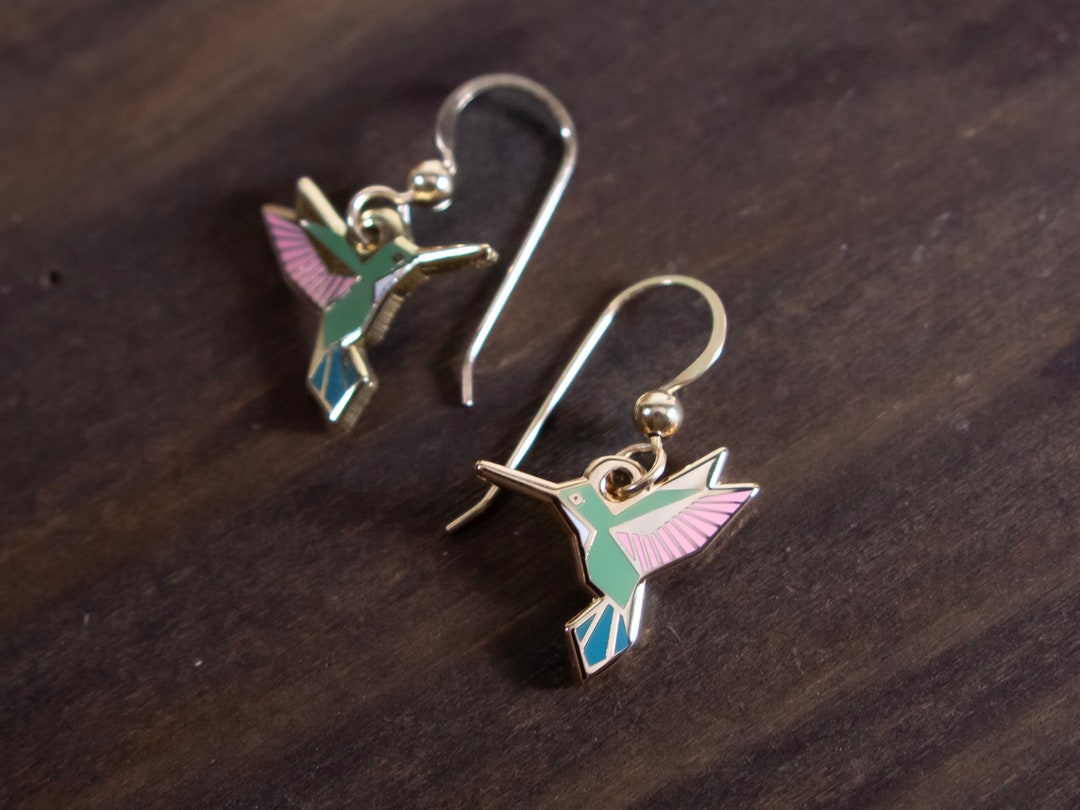 Hummingbird Earrings Hummingbird Jewelry, Hummingbird Gifts, Bird ...