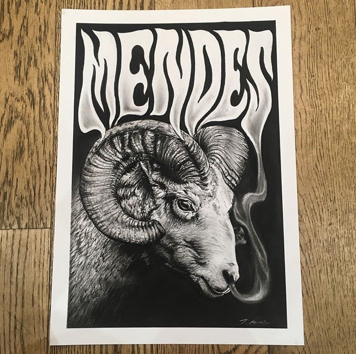 Goat of Mendes Psychedelic Art Print - Etsy