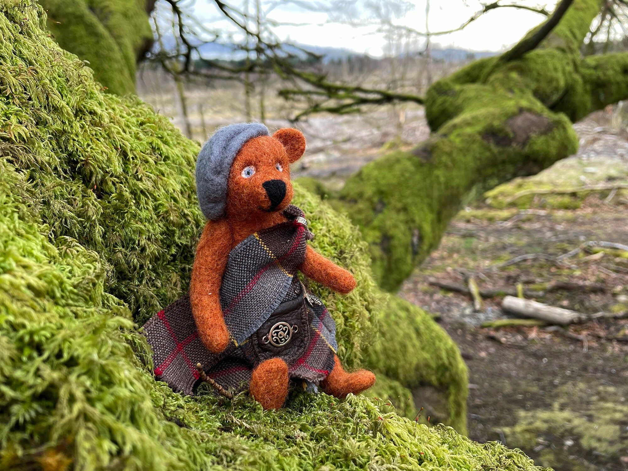 Art & Collectibles Outlander Fraser tartan Outlander bear Scottish bear ...