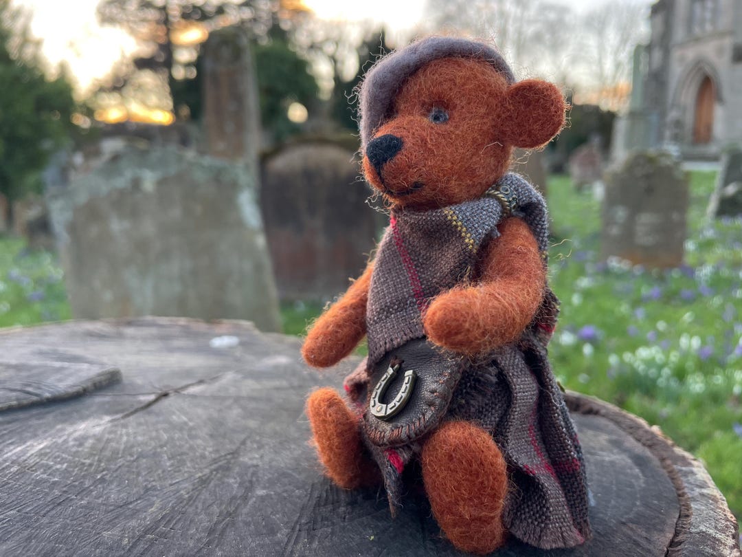 Jamie. Scottish Bear in Kilt and Sporran, Outlander Bear. Outlander ...