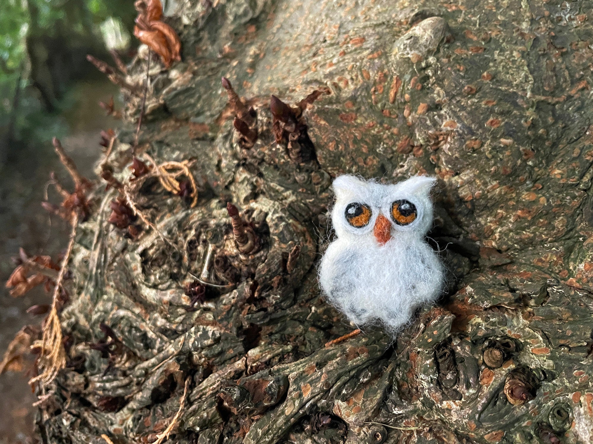 Beautiful Cute Felt Owl Brooch Bird Broochneedle Felted Owl - Etsy