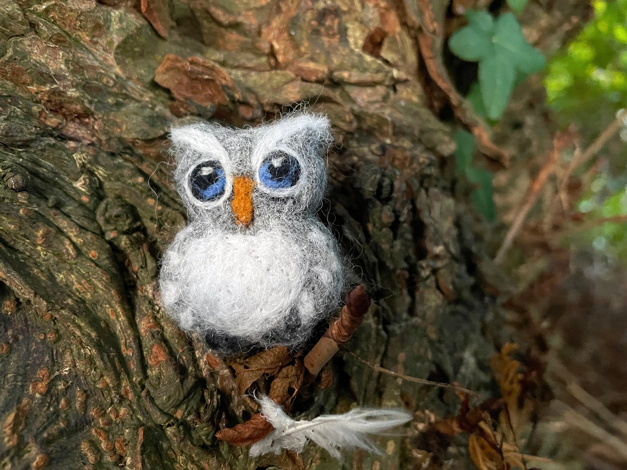 Beautiful Cute Felt Owl Brooch Bird Broochneedle Felted Owl - Etsy
