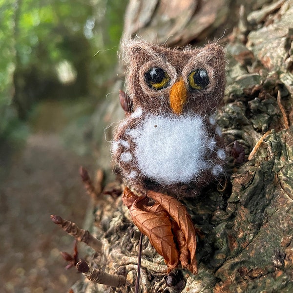 Felt Owl Brooch - Etsy