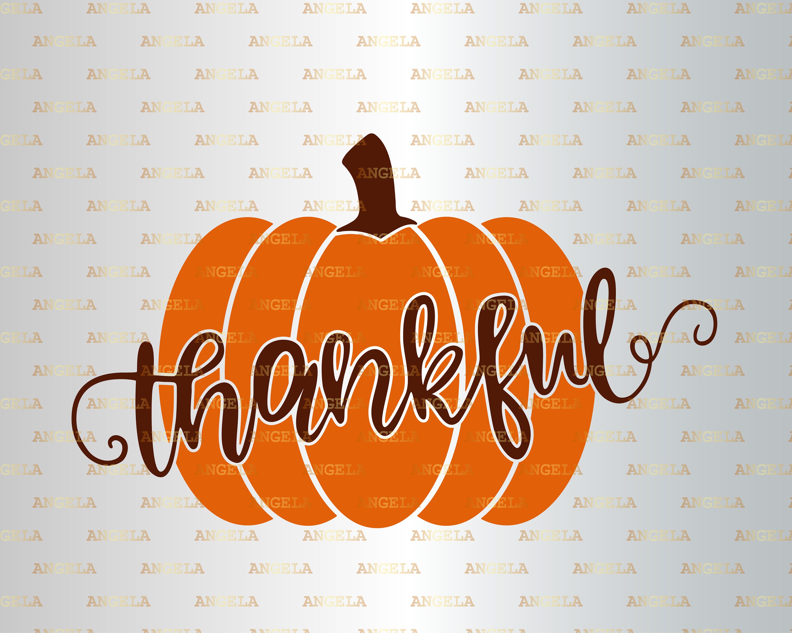 Pumpkin SVG Grateful Thankful Blessed SVG Thanksgiving Day | Etsy