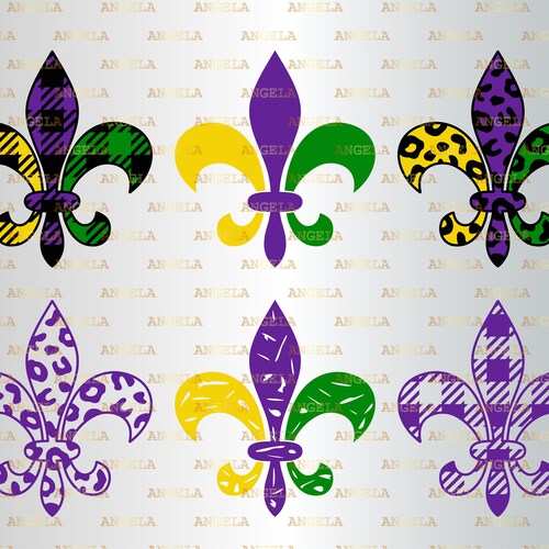 Scroll Fleur De Lis SVG Cut Files for Cricut Silhouette - Etsy