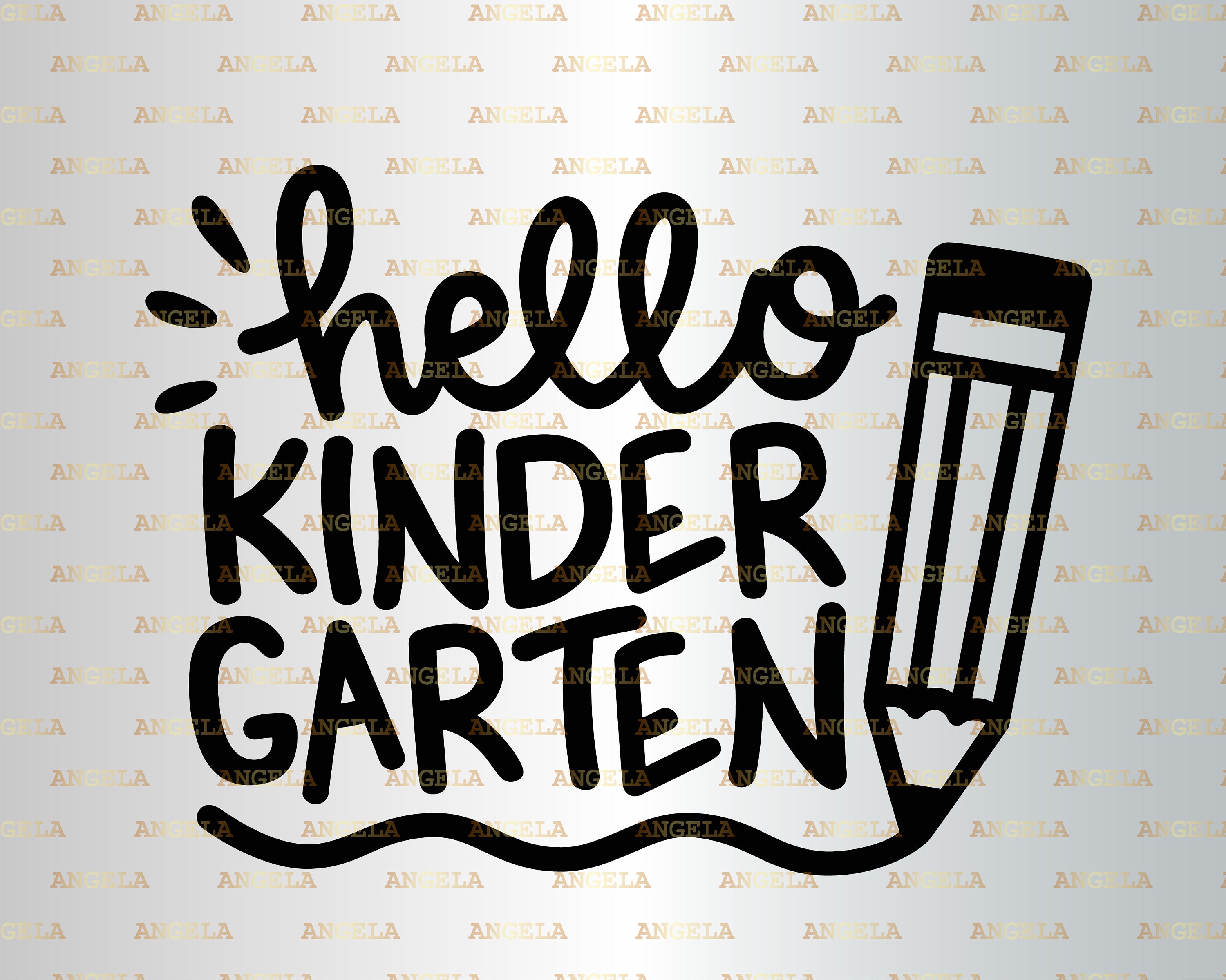 Hello Kindergarten SVG Back To School SVG First Day Of | Etsy