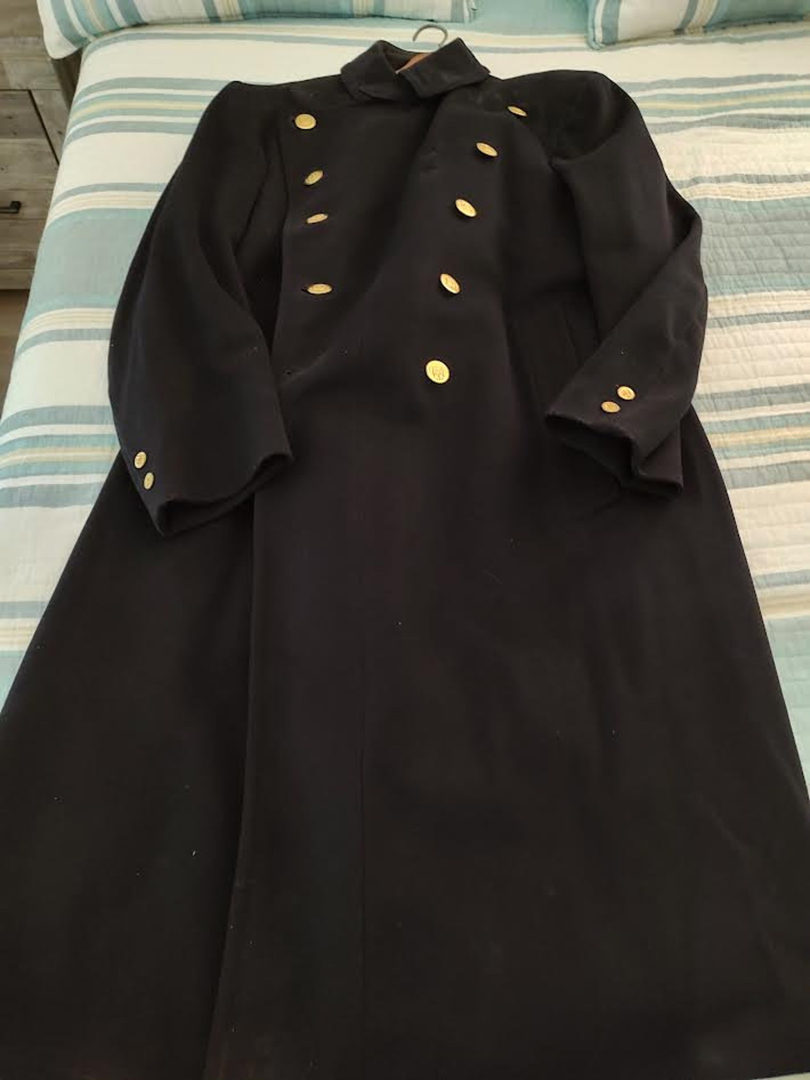 Vintage NYPD Long Overcoat 1950's 1960's - Etsy