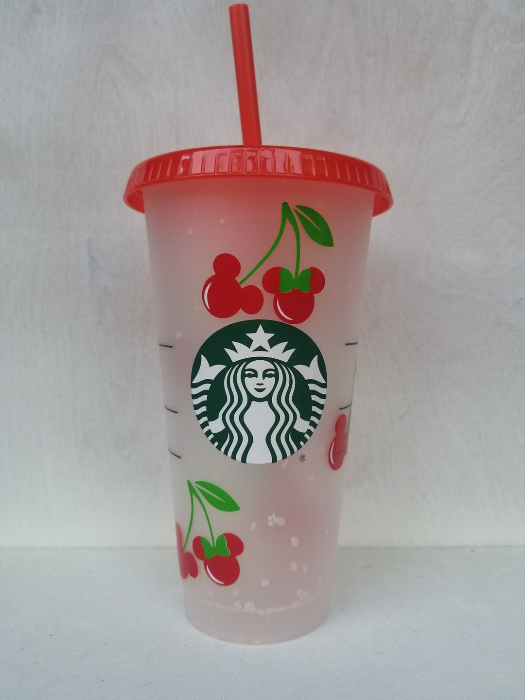 Red Color Changing Mickey Cherry Cold Cup - Etsy