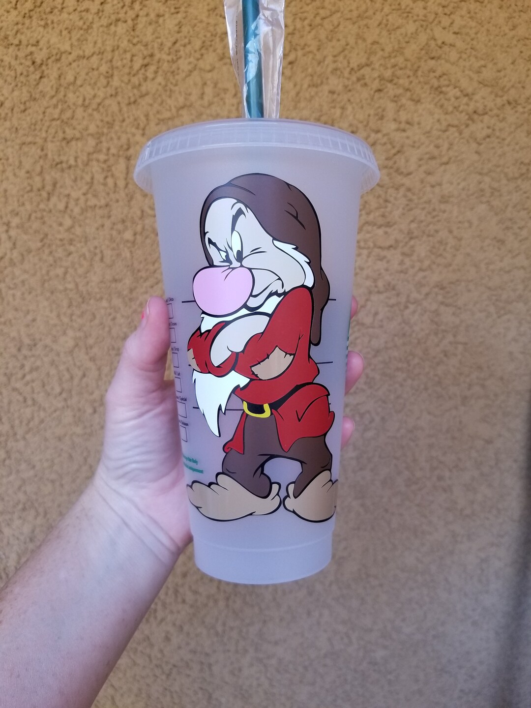 Tumbler Grumpy Inspired Starbucks Cold Cup - Etsy
