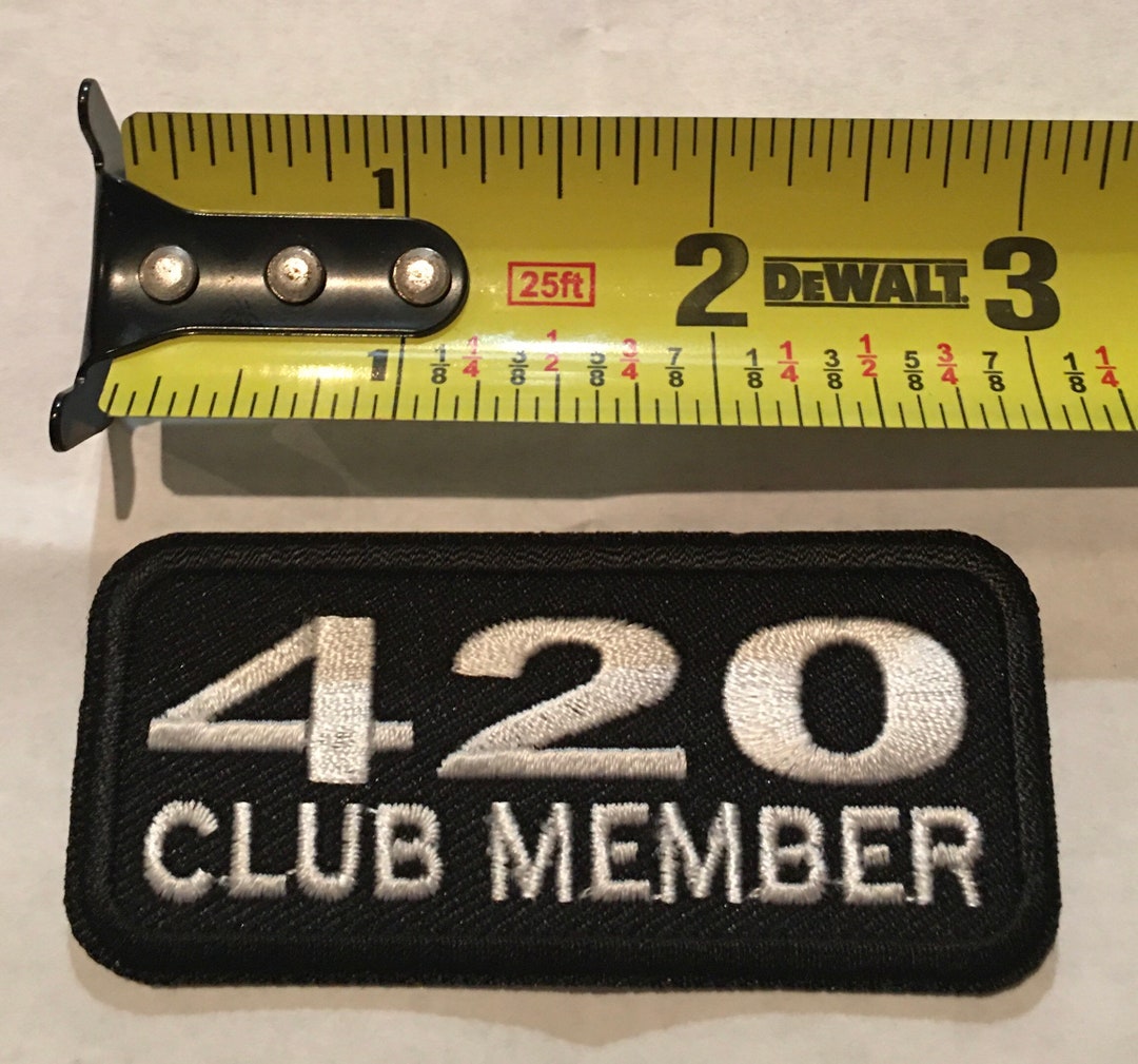 420 Club Member Embroidered Patch - Etsy