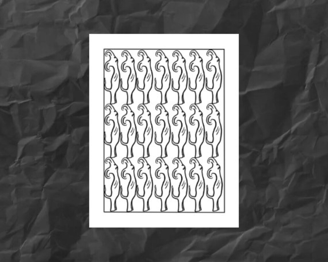 Weird and Relaxing Stranger Doodles Printable Coloring Page Instant ...