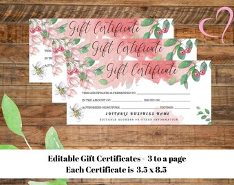 Gift certificate | Etsy