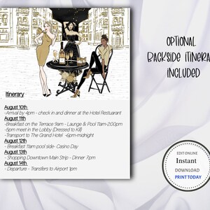 EDITABLE 'girls Weekend Retreat' - Girls Just Wanna Have Fun" Party ...