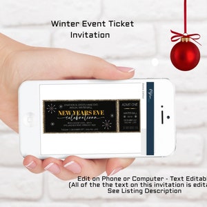 Ticket Template Event Invitation Editable Ticket Template Works for Any ...