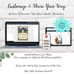 Magic Gathering Quest Invitation, Tabletop Tournament Party Invitation ...