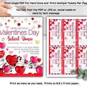 Editable School Flyer Template, Including Flyer, Poster & Tickets, Easy ...