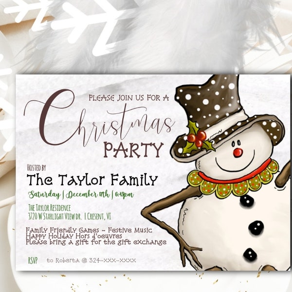 Christmas Snowman - Etsy