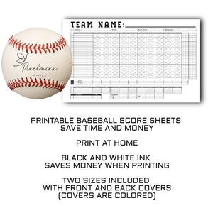 Printable Baseball Score Sheets, Score Keeping Sheets for Stats ...