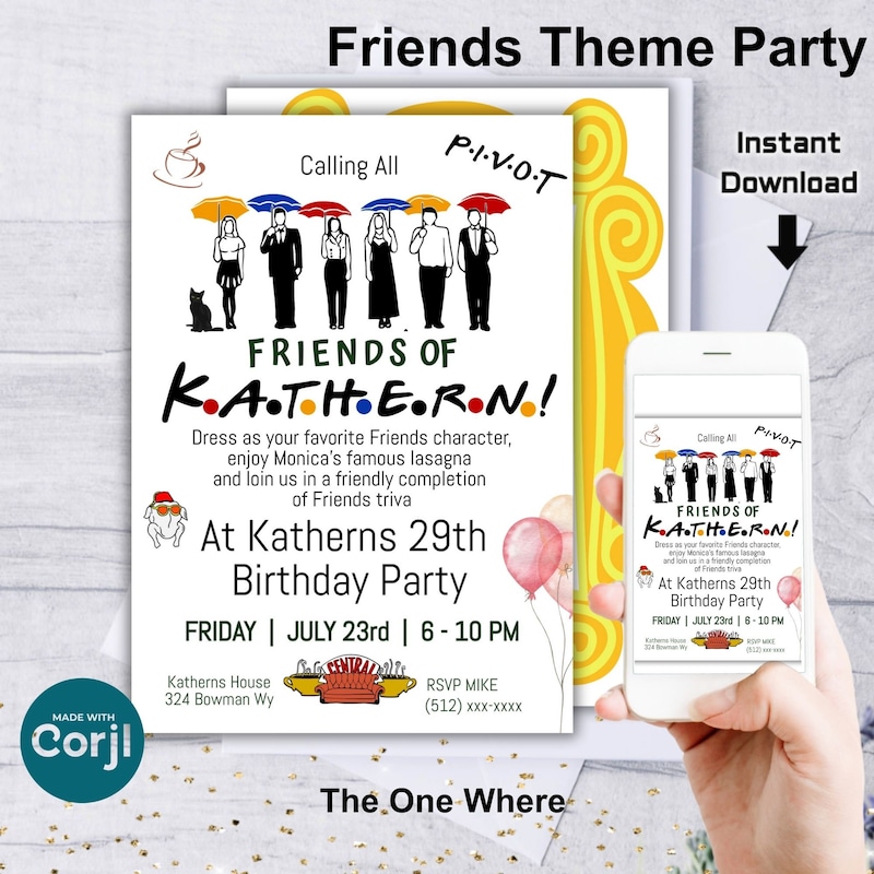 Friends Themed Birthday Party - Etsy