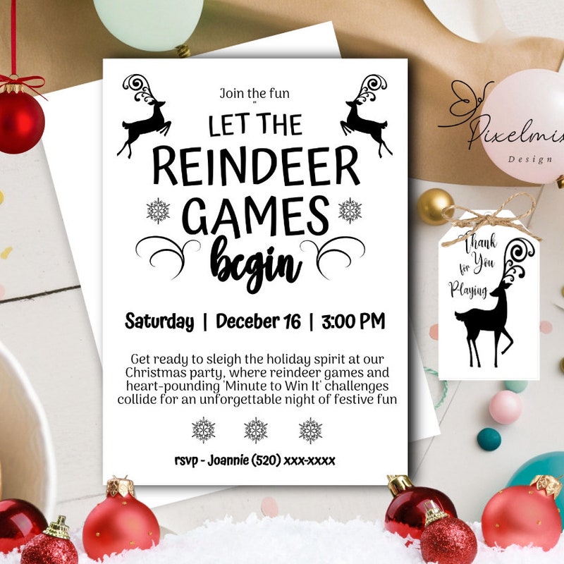 Reindeer Party - Etsy