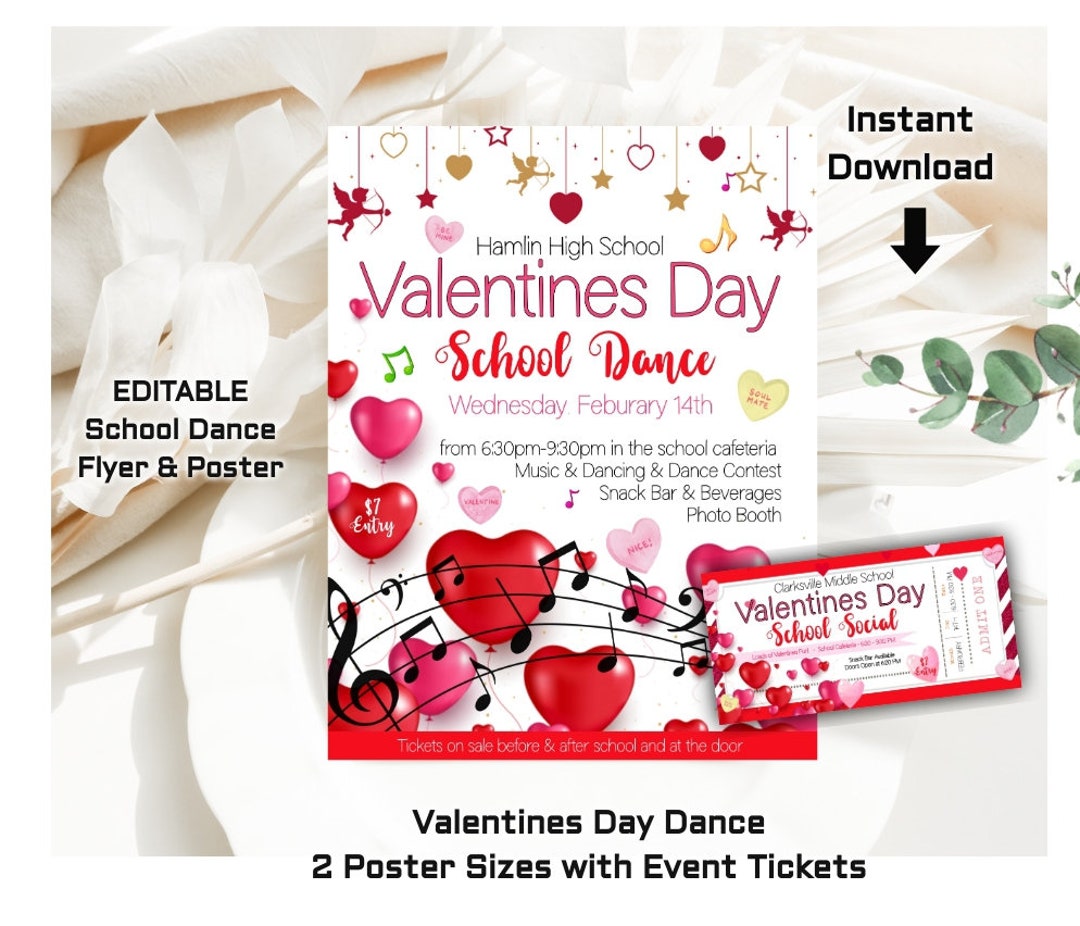 Editable School Flyer Template, Including Flyer, Poster & Tickets, Easy ...