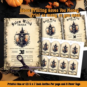 Vintage Halloween Invitation Dark Academia Halloween Party Template ...