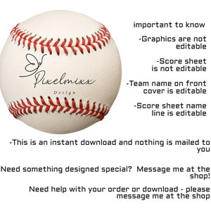 Printable Baseball Score Sheets, Score Keeping Sheets for Stats ...