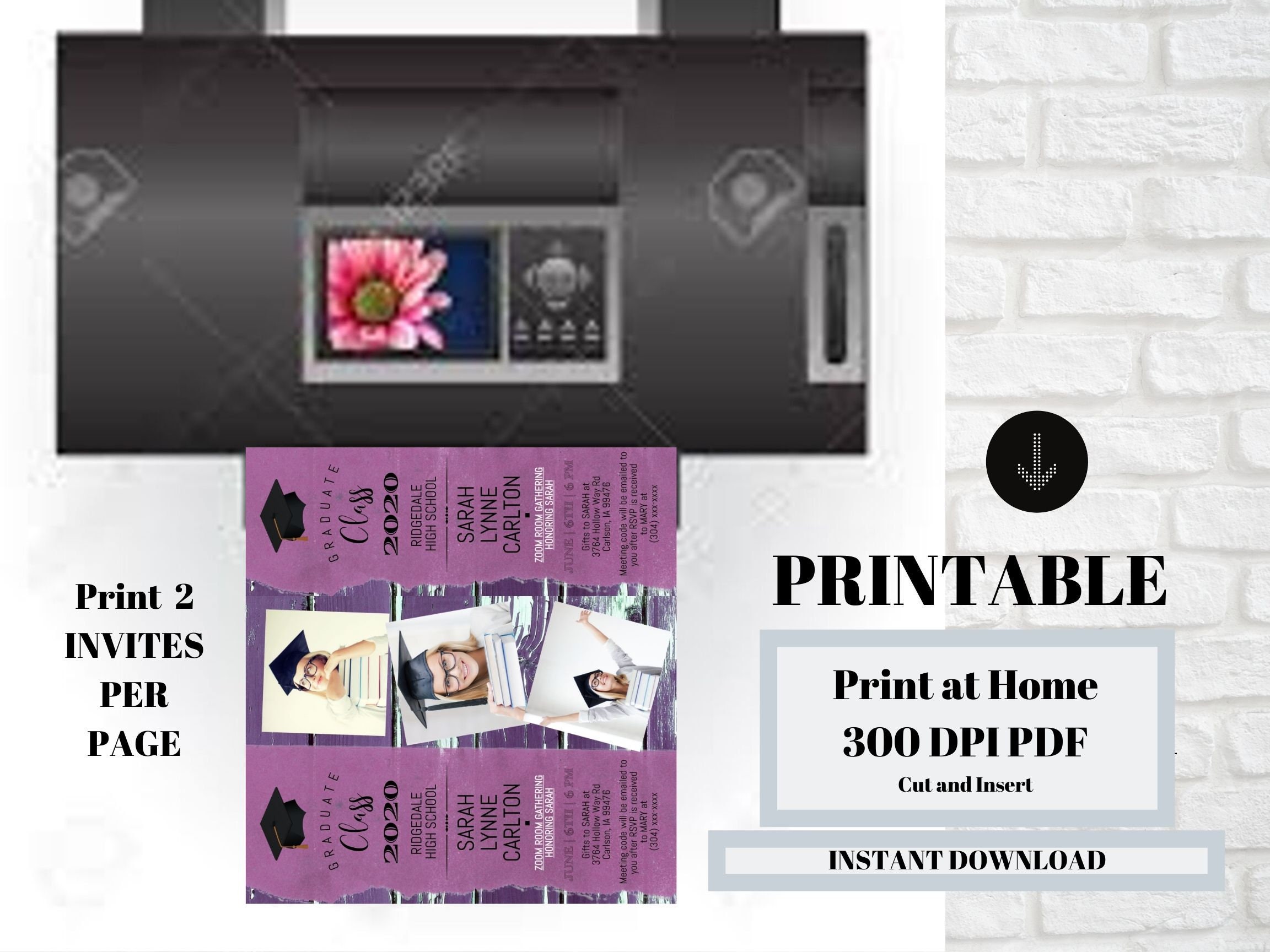Virtual-graduation-invitation, Graduation Celebration Invite, Zoom ...