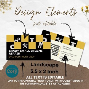 Printable Business Cards - Instantly Edit, Download and Print - Small ...