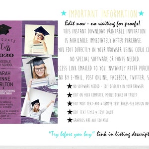 Virtual-graduation-invitation, Graduation Celebration Invite, Zoom ...