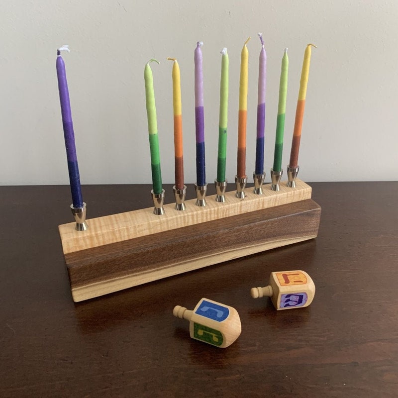 Wooden Menorah - Etsy