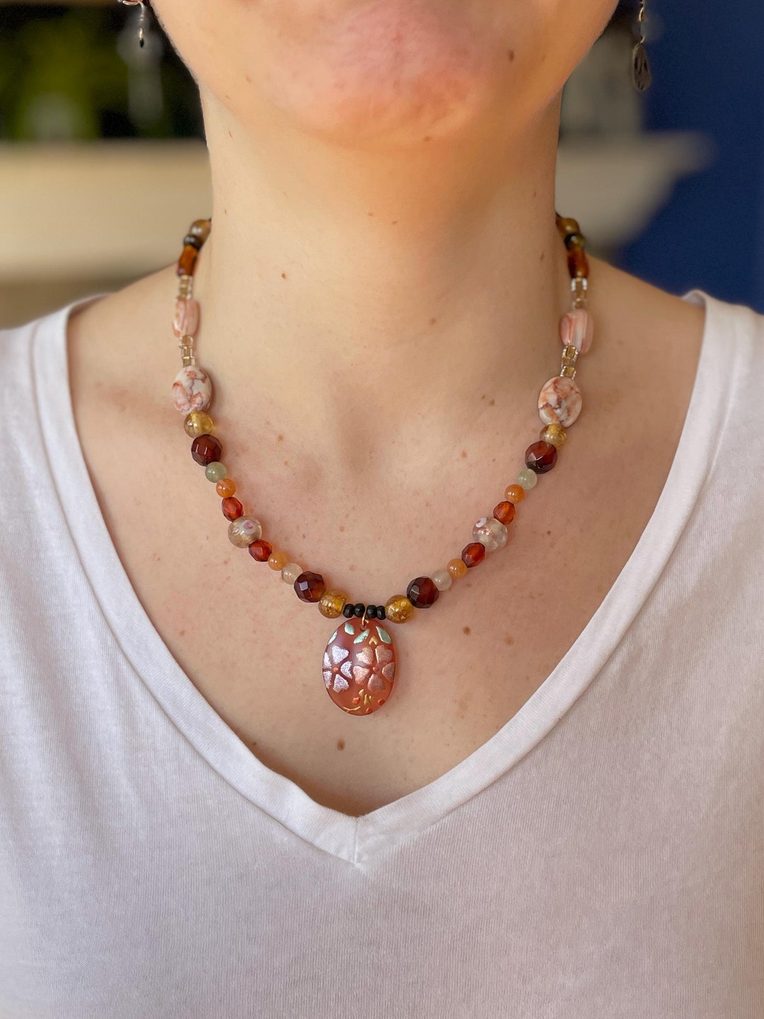 Ugly Betty Choker Necklace Warm Tones, Second Chance Necklace ...