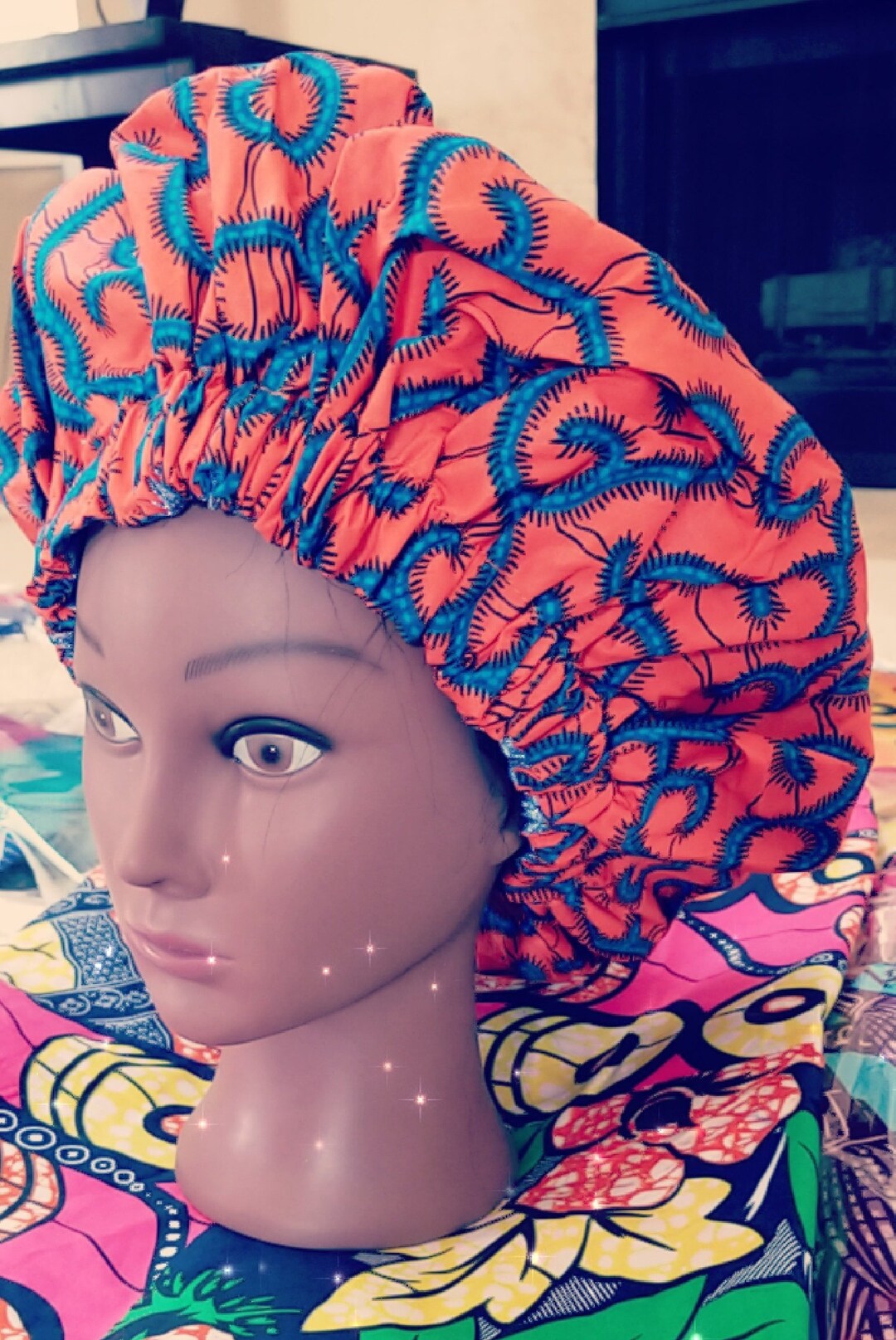 Satin Bonnet - Print (ankara) - Etsy