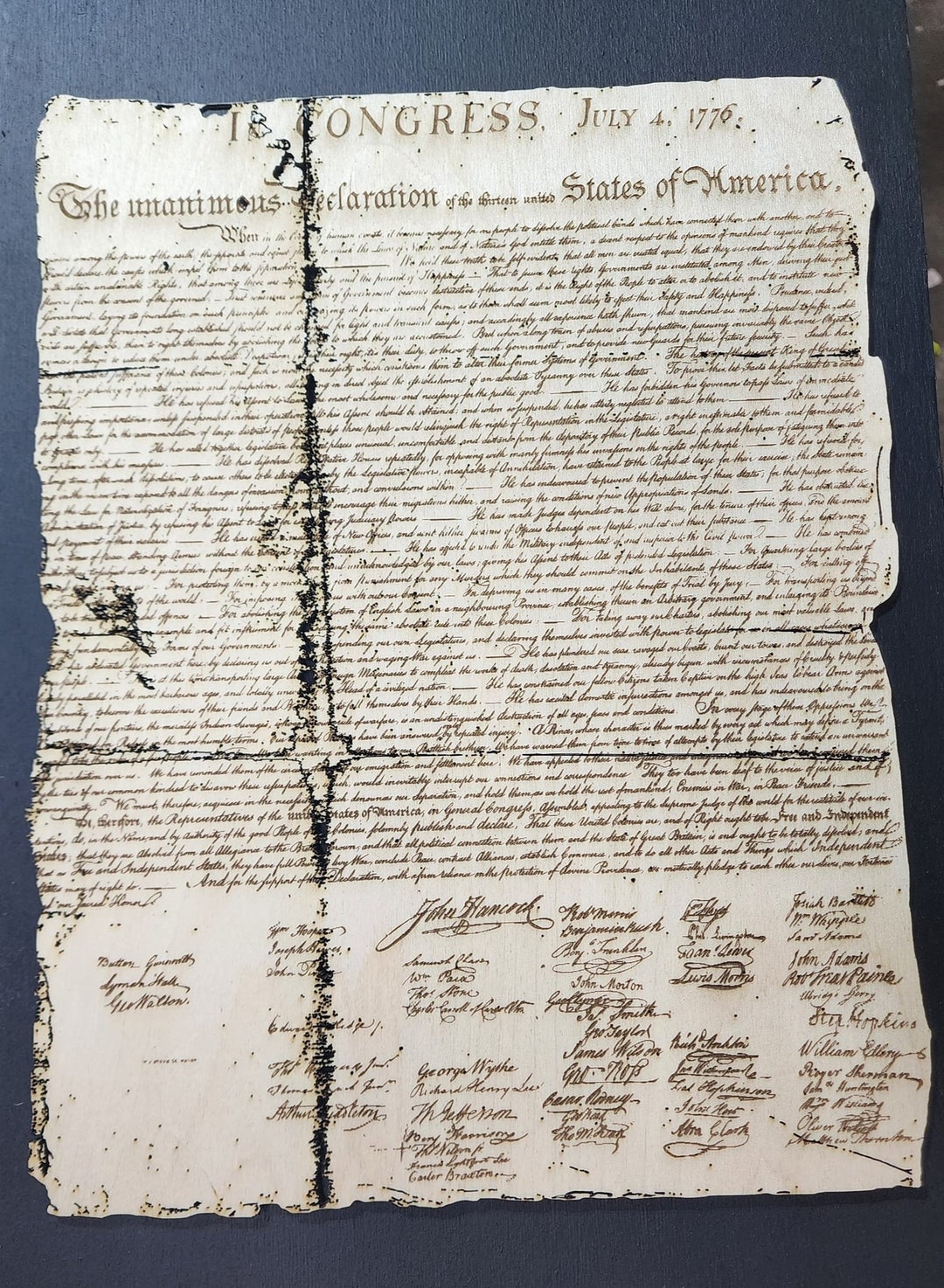 Rustic Vintage Declaration of Independance SVG File - Etsy