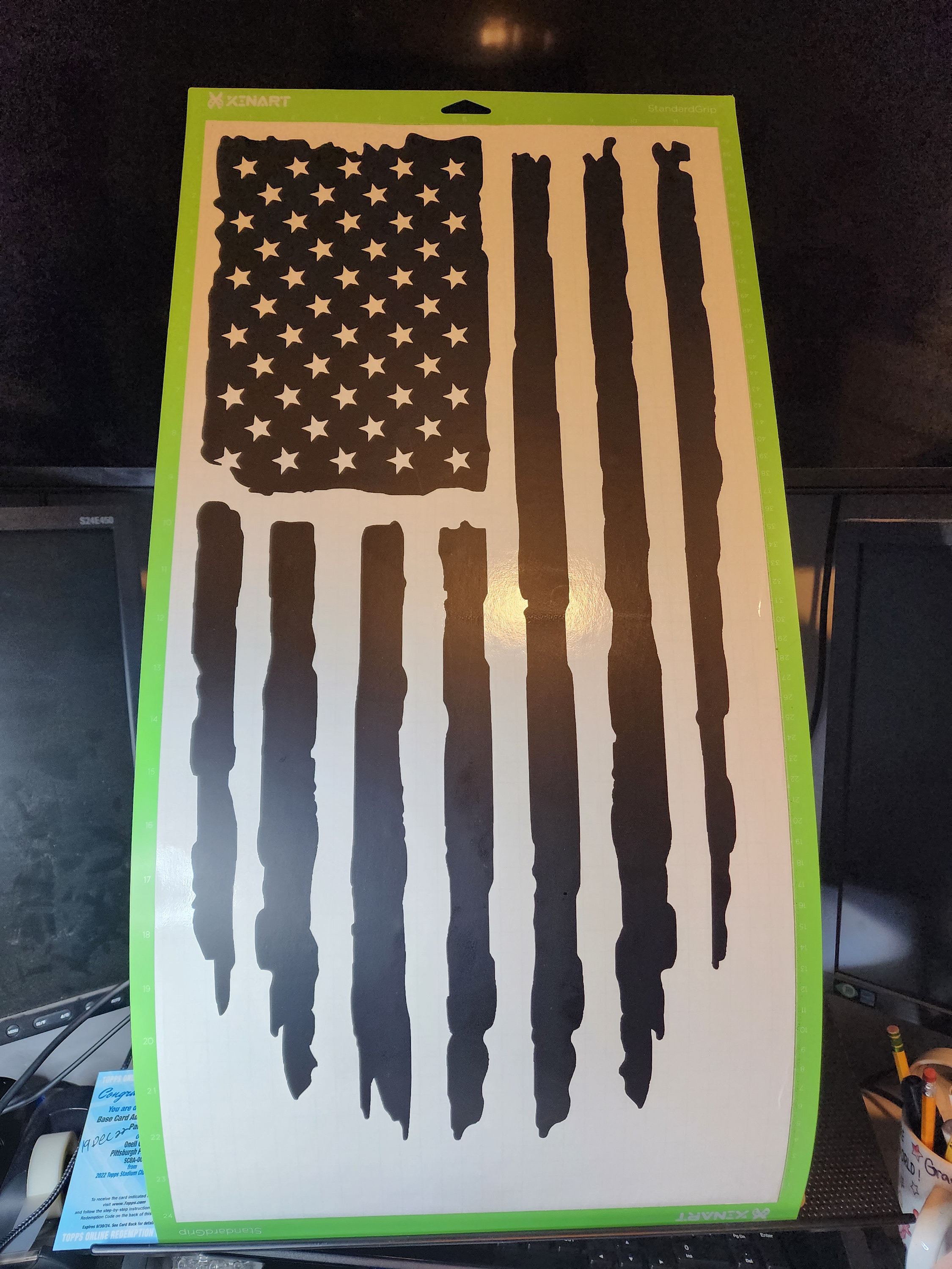 Rustic American Flag Auto Decal - Etsy