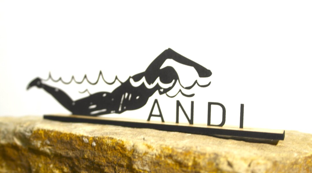 Swimmer Silhouette – Sports Decoration & Gift for Water Sports ...