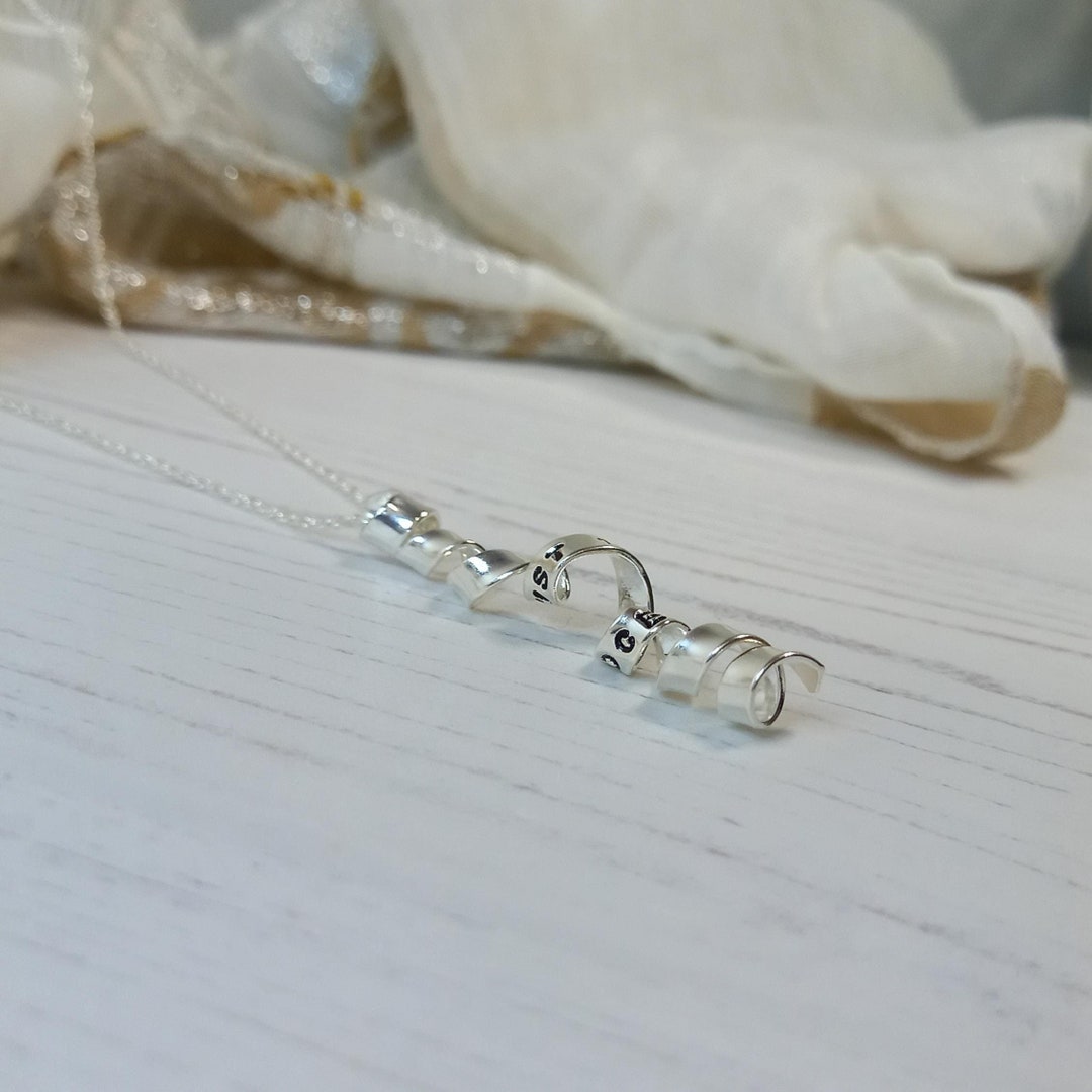 Trust the Process Necklace, Sterling Silver Hidden Message Necklace ...