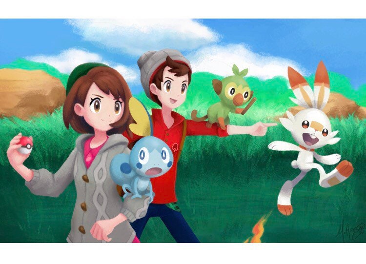 Pokemon Sword and Shield Art Print. - Etsy