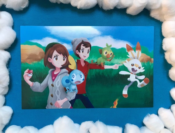 Pokemon Sword and Shield Art Print. | Etsy