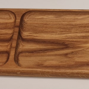 Rectangular Shape Solid Oak Wood Tray . - Etsy
